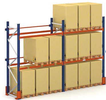 Conventional Cold Rolled Steel Storage Pallet Racking , Industrial ...