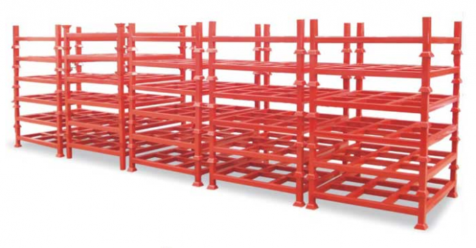 Heavy Duty Portable Steel Stack Rack Used In Warehouse Space Saving