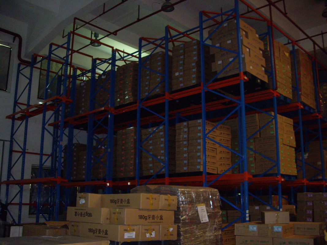 both side access double - deep Drive In Pallet Racking for industrial ...