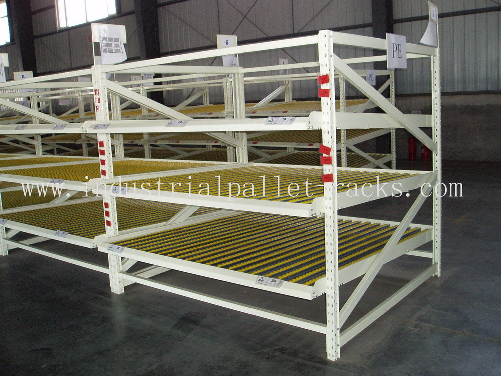 Industrial Storage Carton Flow Rack In 3 Beam Level / Height 99 ...