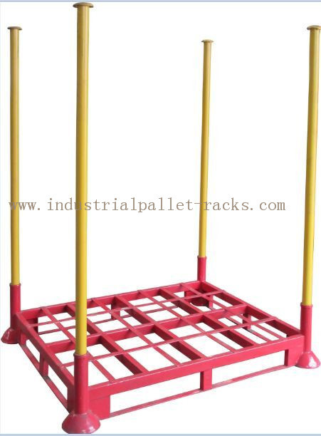 Heavy Duty Portable Steel Stack Rack Used In Warehouse Space Saving